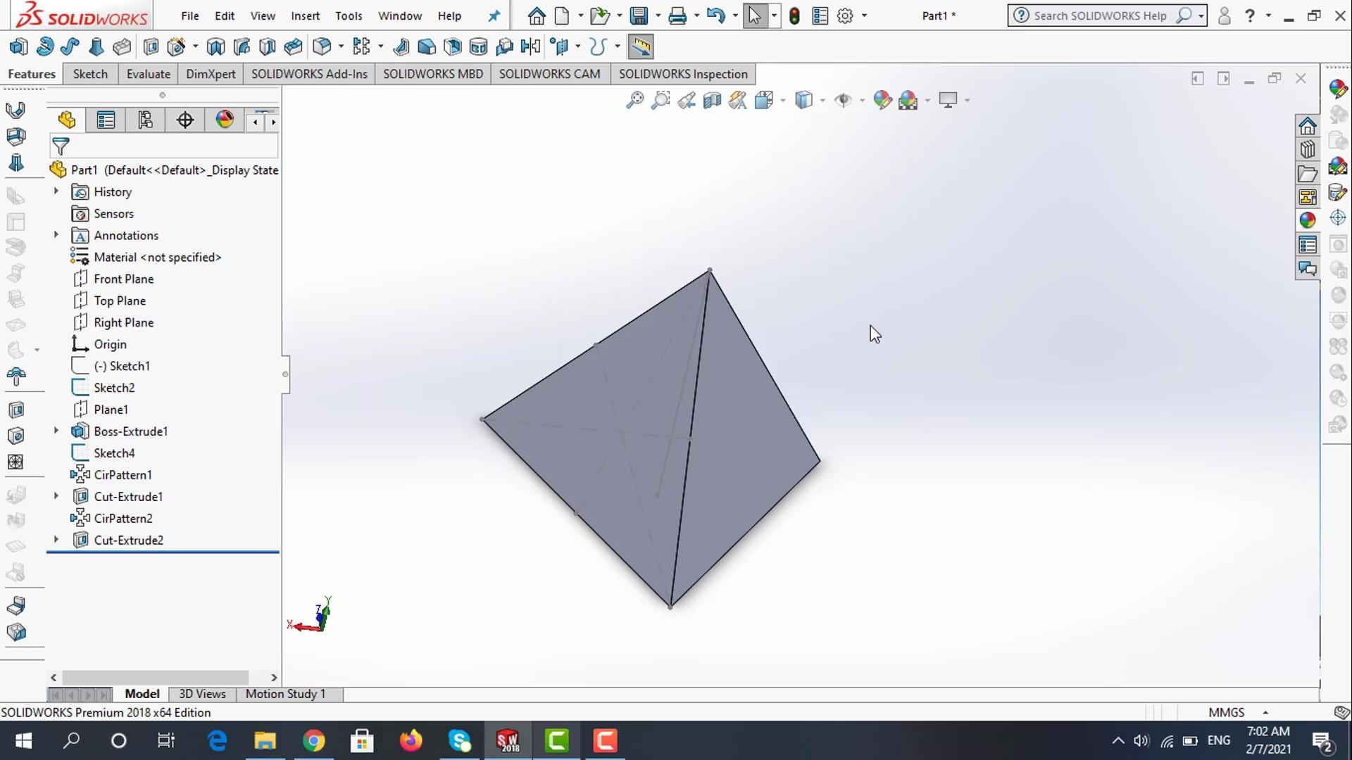Solidworks: Pyramid | GrabCAD Tutorials