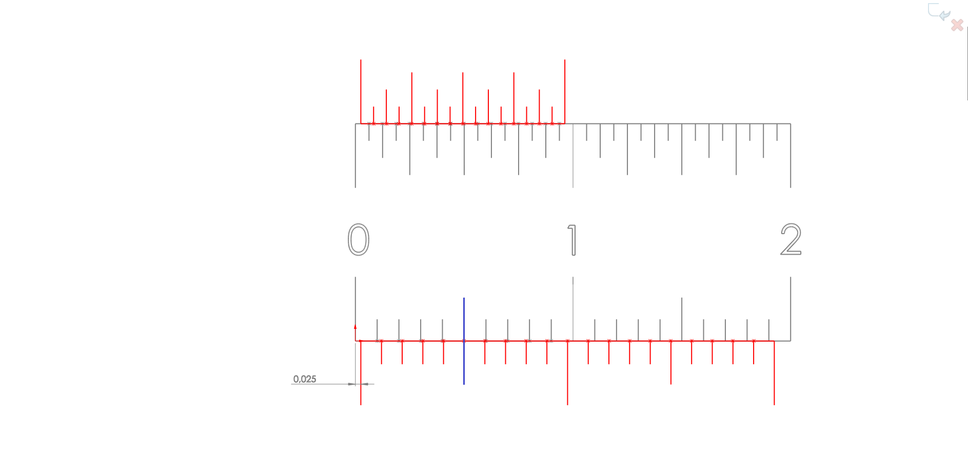 Drawing a Vernier scale | GrabCAD Questions