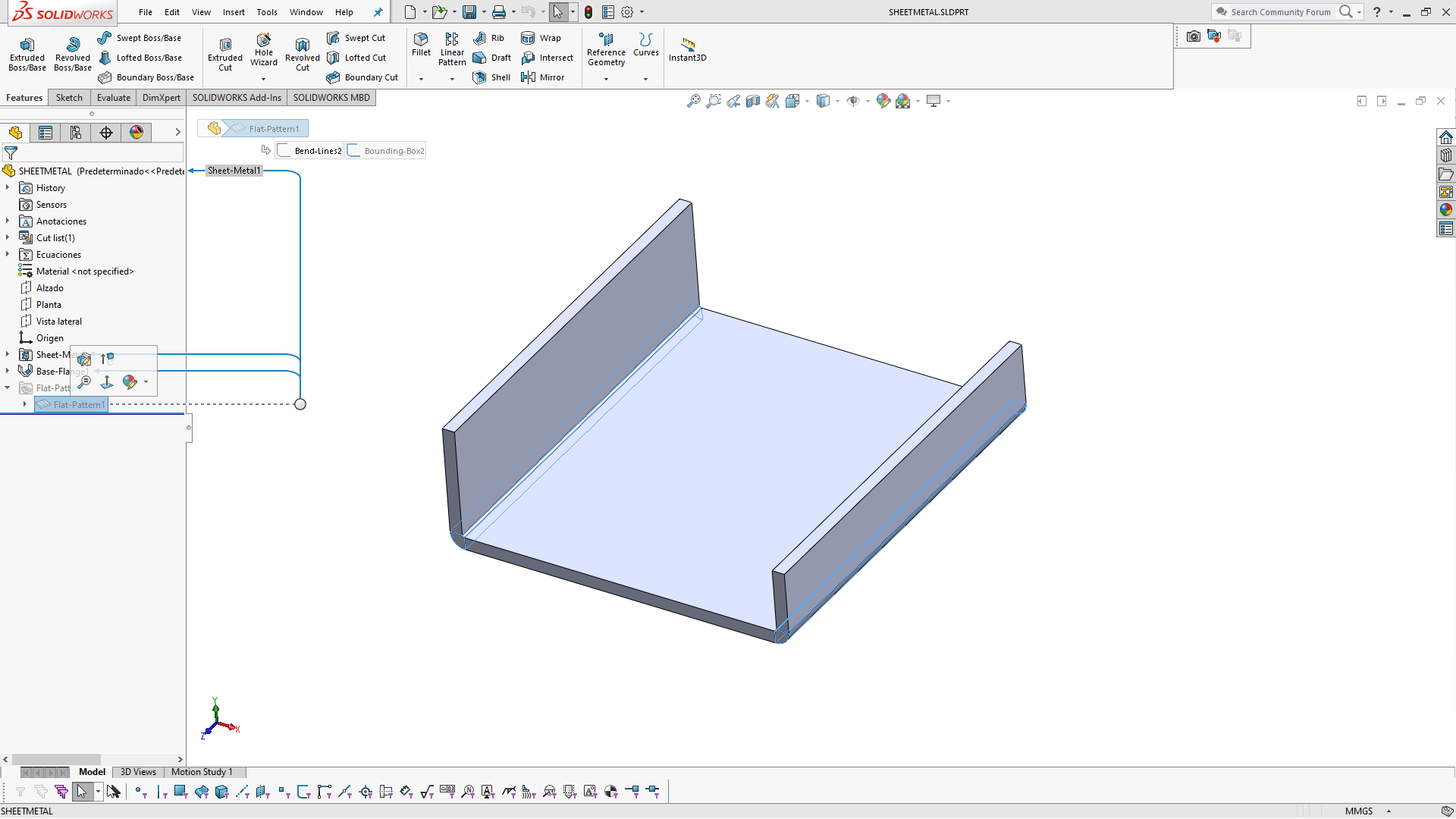 How To Fix Flat Pattern Issue In Drawing File Grabcad Groups
