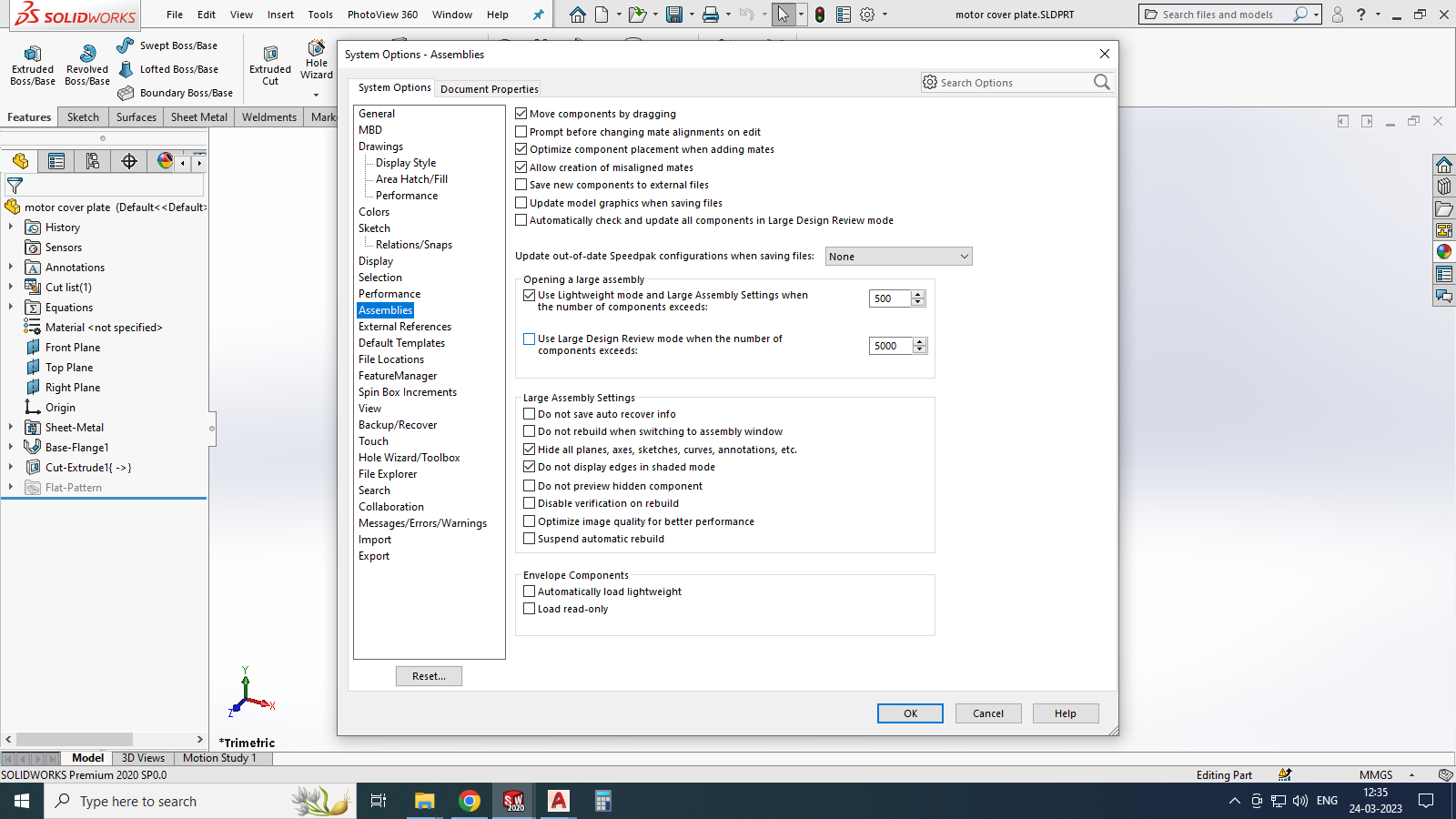 Why does my part appear so different in solidworks 2022 ? | GrabCAD ...