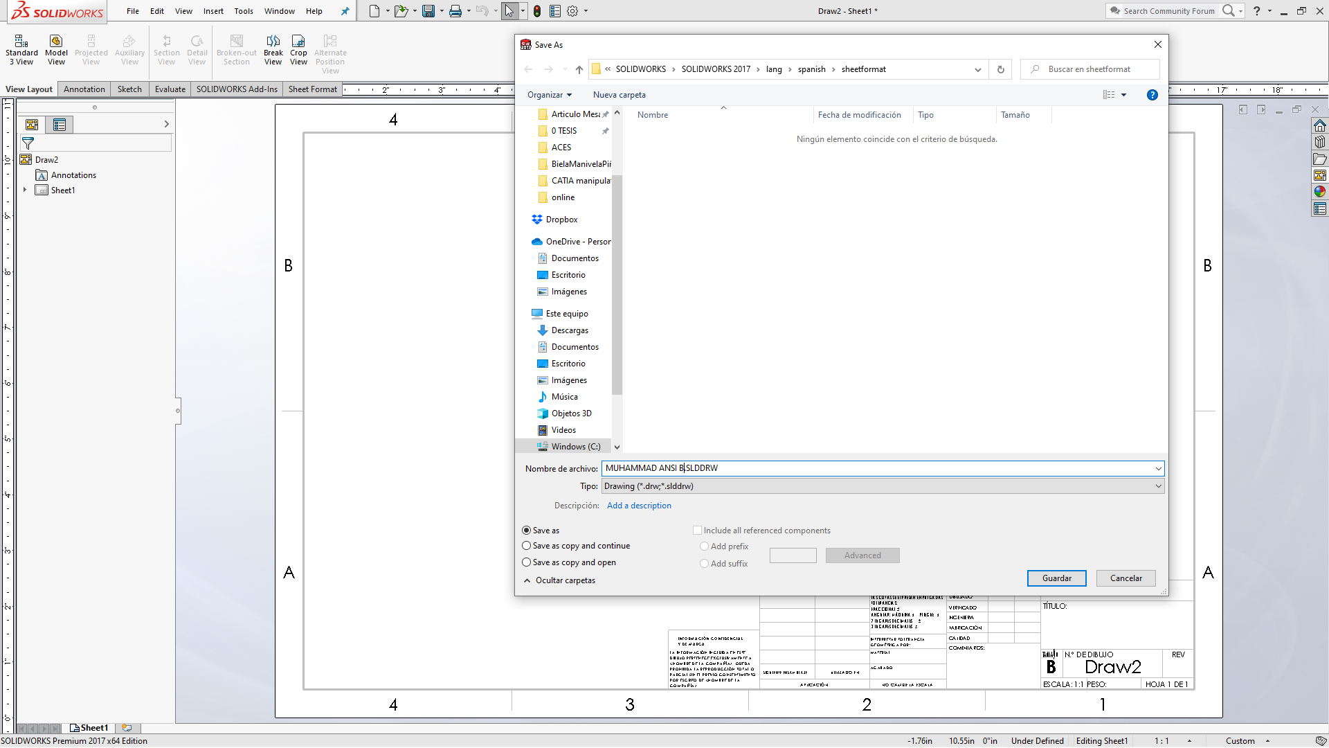 How to make a custom drawing sheet template? | GrabCAD Groups