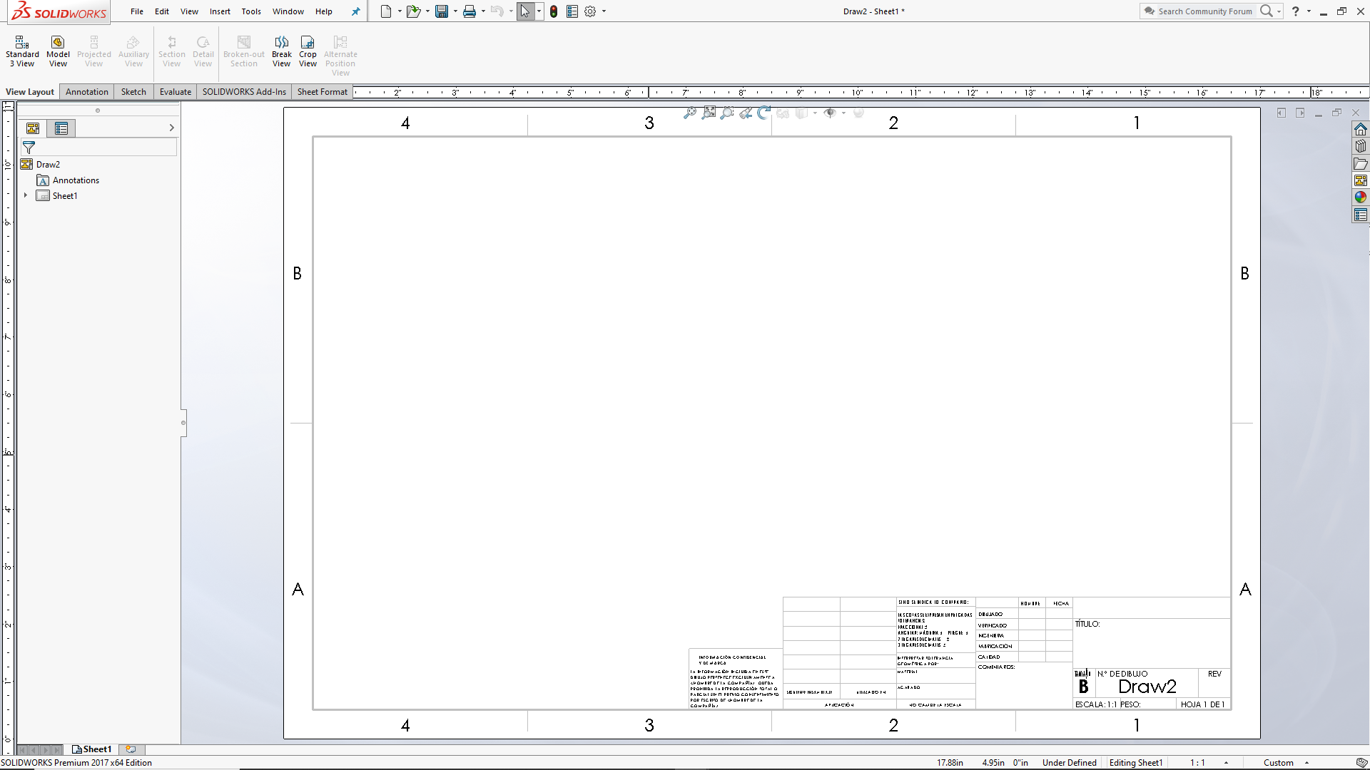 How to make a custom drawing sheet template? | GrabCAD Groups