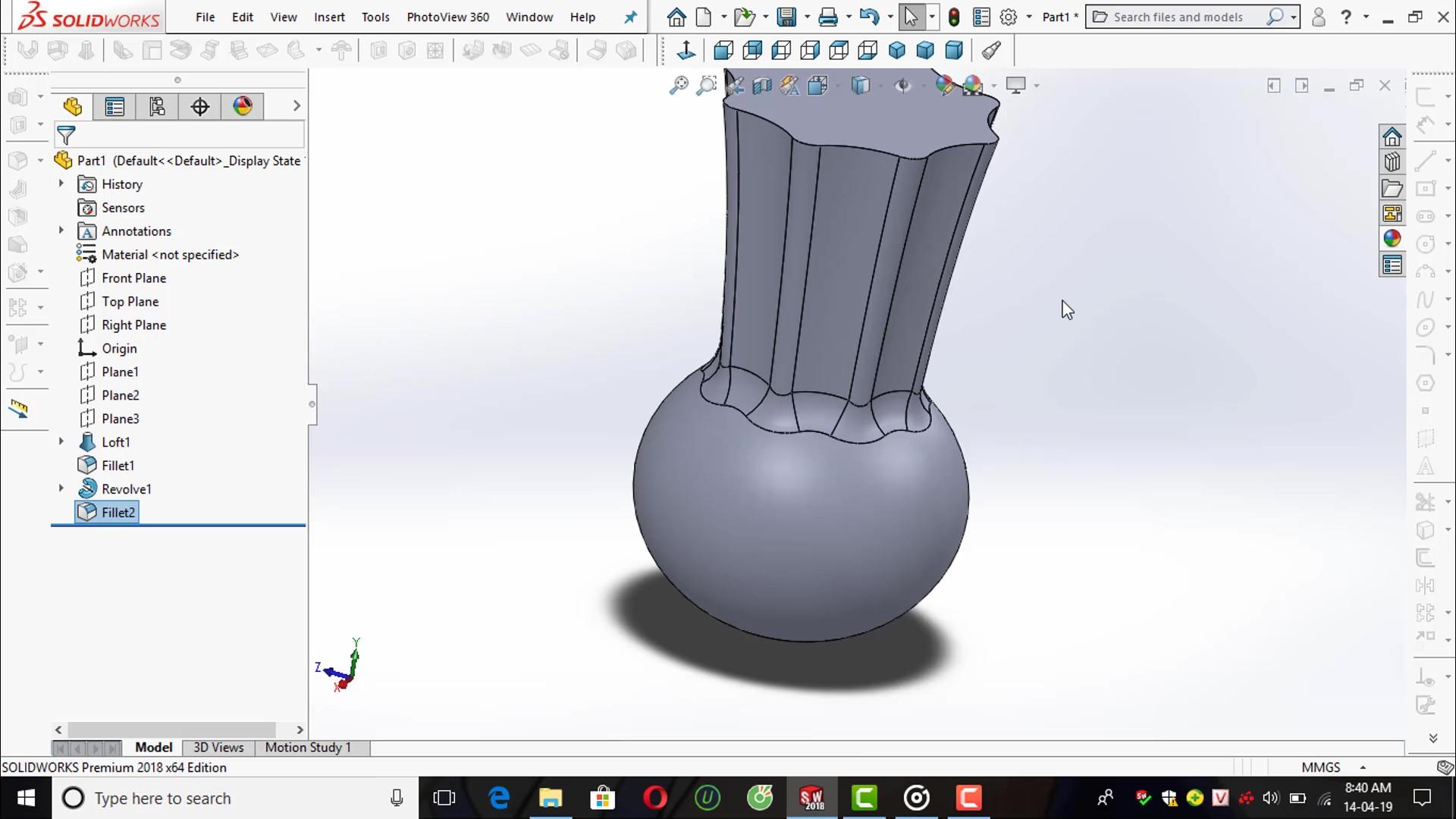 Solidworks: vase of flowers (2) | GrabCAD Tutorials