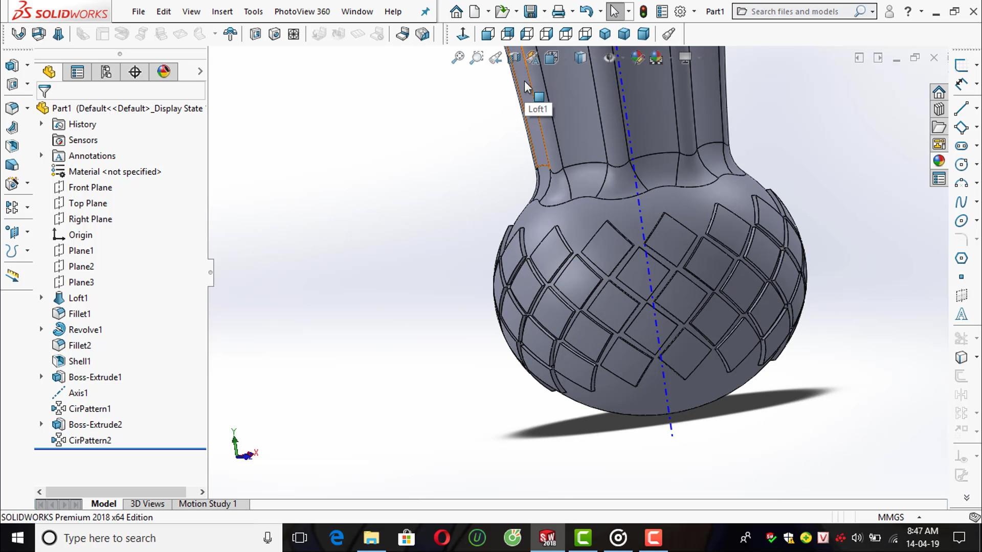 Solidworks: vase of flowers (2) | GrabCAD Tutorials
