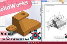 SolidWorks | 3D CAD EXERCISES 148 | StudyCadCam | Solution Tutorial | | GrabCAD Tutorials