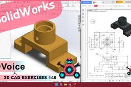SolidWorks | 3D CAD EXERCISES 149 | StudyCadCam | Solution Tutorial | | GrabCAD Tutorials