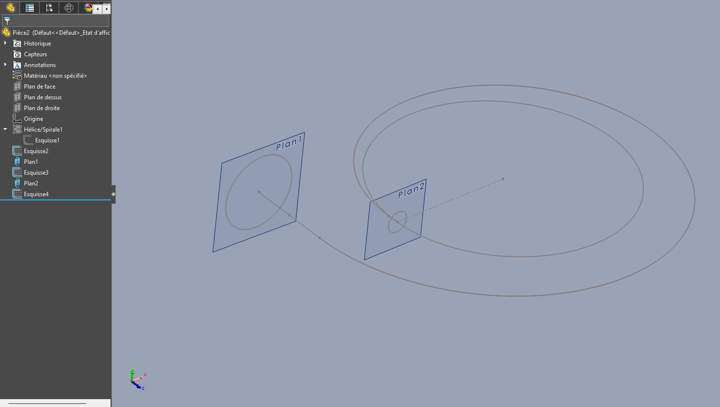 Possible To Do A Loft Feature With A Spiral Guide Curve Grabcad