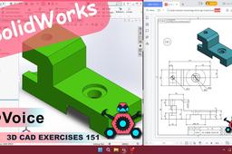 SolidWorks | 3D CAD EXERCISES 151 | StudyCadCam | Solution Tutorial ...
