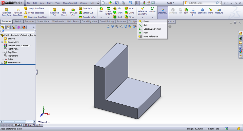Tutorial - Rib feature in SolidWorks? - GrabCAD