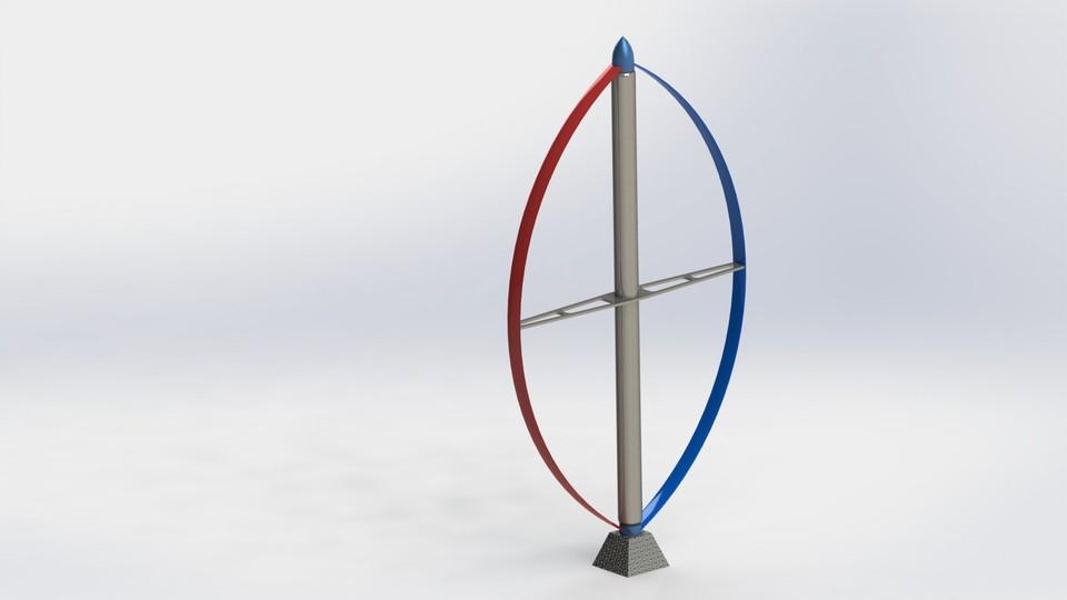 How to make darrieus turbine blades | SOLIDWORKS Design & Help ...