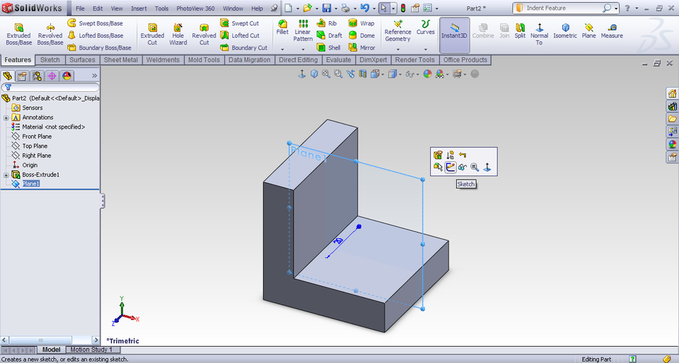 Tutorial - Rib feature in SolidWorks? - GrabCAD