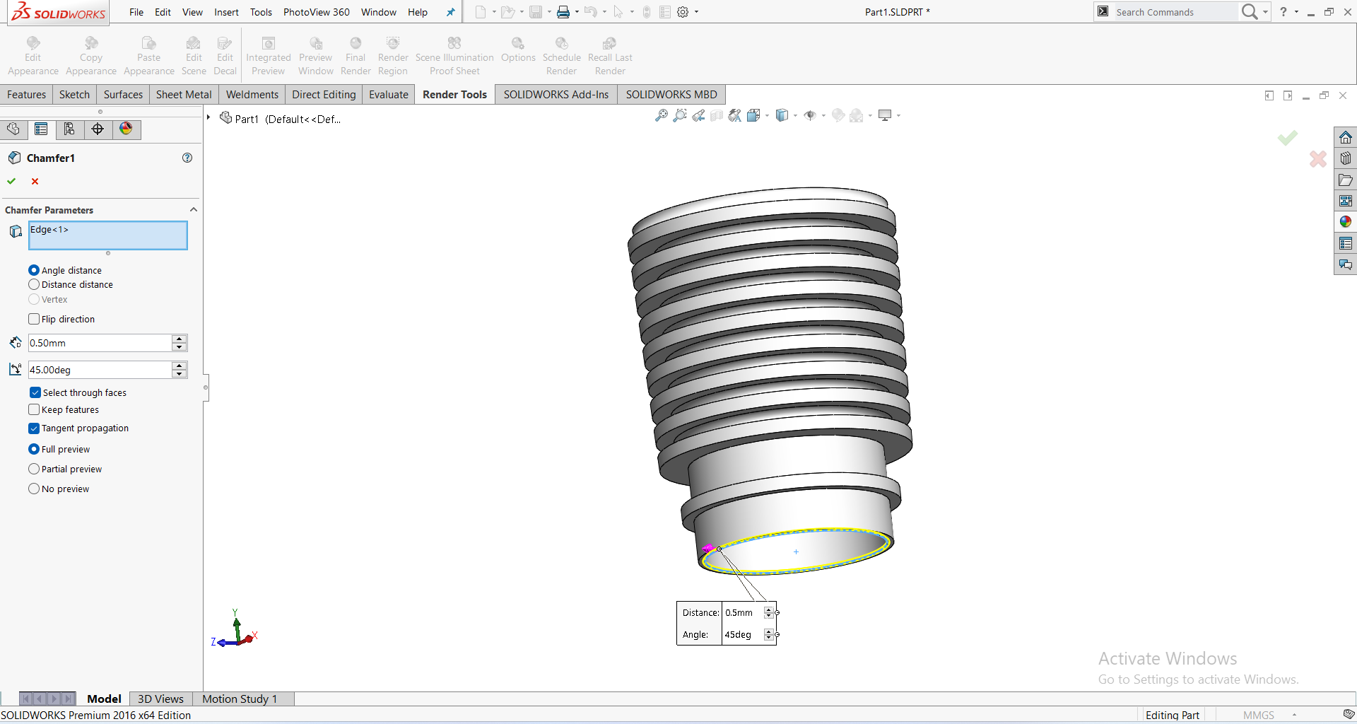 Cylinder Design Grabcad Tutorials
