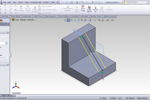Tutorial - Rib feature in SolidWorks? - GrabCAD