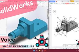 SolidWorks | 3D CAD EXERCISES 175 | StudyCadCam | Solution Tutorial ...