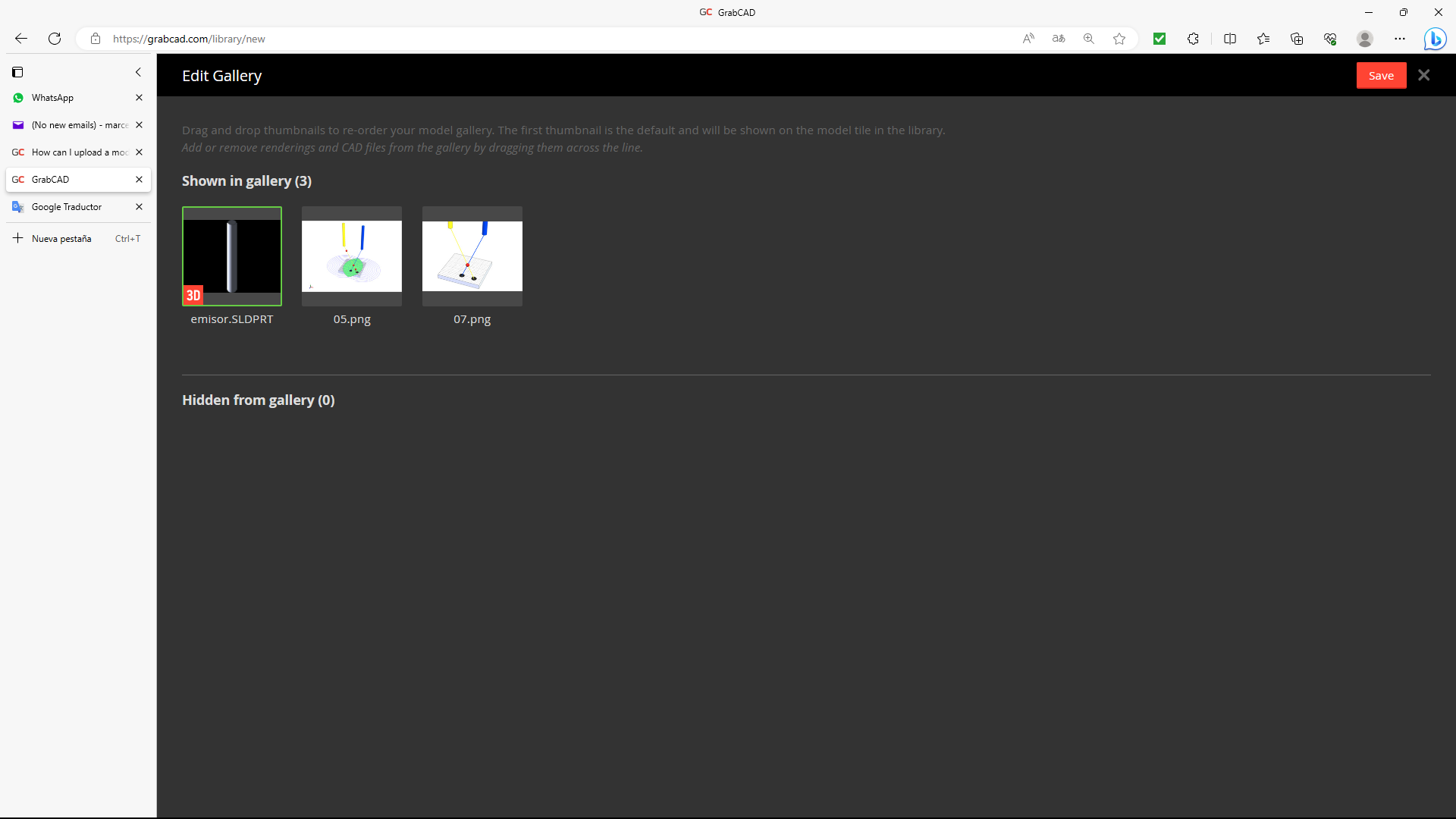 How Can I Upload A Model In Grabcad Julio Herrera Grabcad Questions