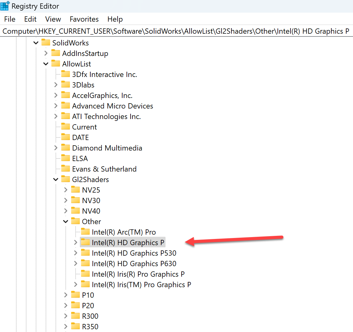 SolidWorks 2023 use a different registry paths. Where to modify to ...