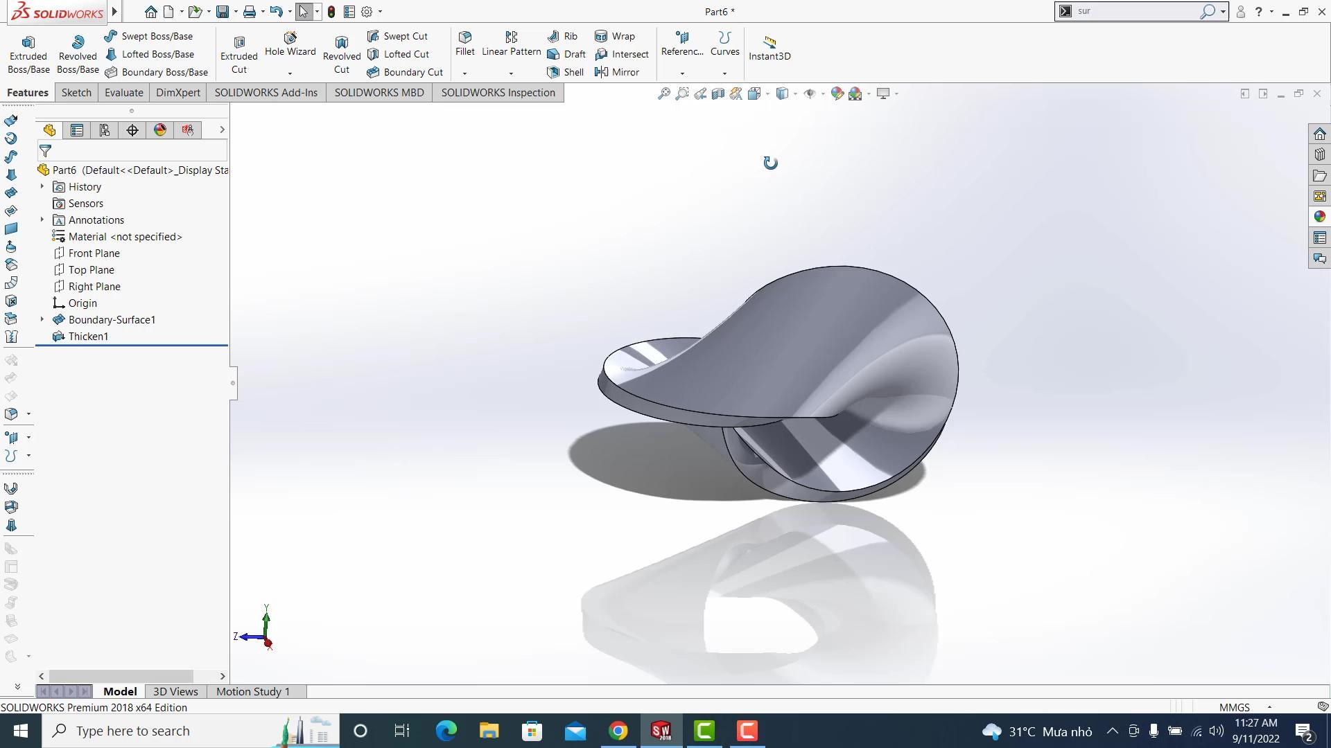 Solidworks: anti oloid | GrabCAD Tutorials