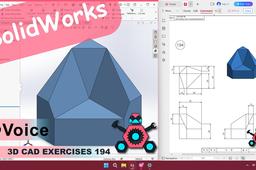 SolidWorks | 3D CAD EXERCISES 194 | StudyCadCam | Solution Tutorial | | GrabCAD Tutorials