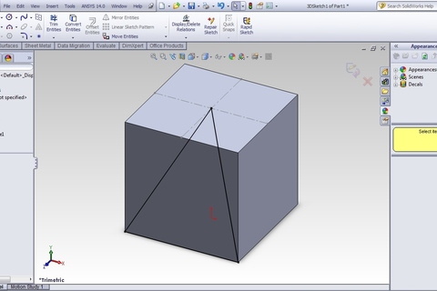 how can we draw a 4 side pyramid in the solidworks? - GrabCAD