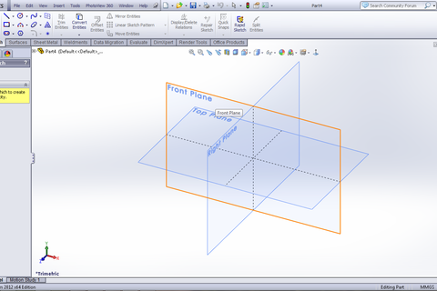 how can we draw a 4 side pyramid in the solidworks? - GrabCAD