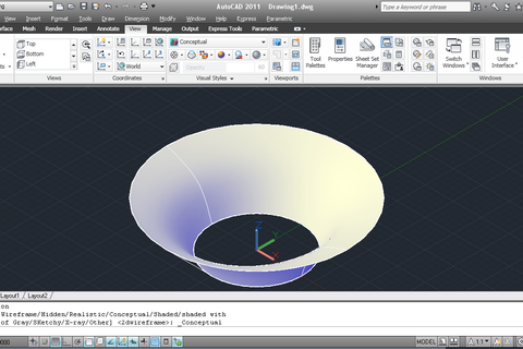 Tutorial - Lofted Surface in AutoCAD? - GrabCAD