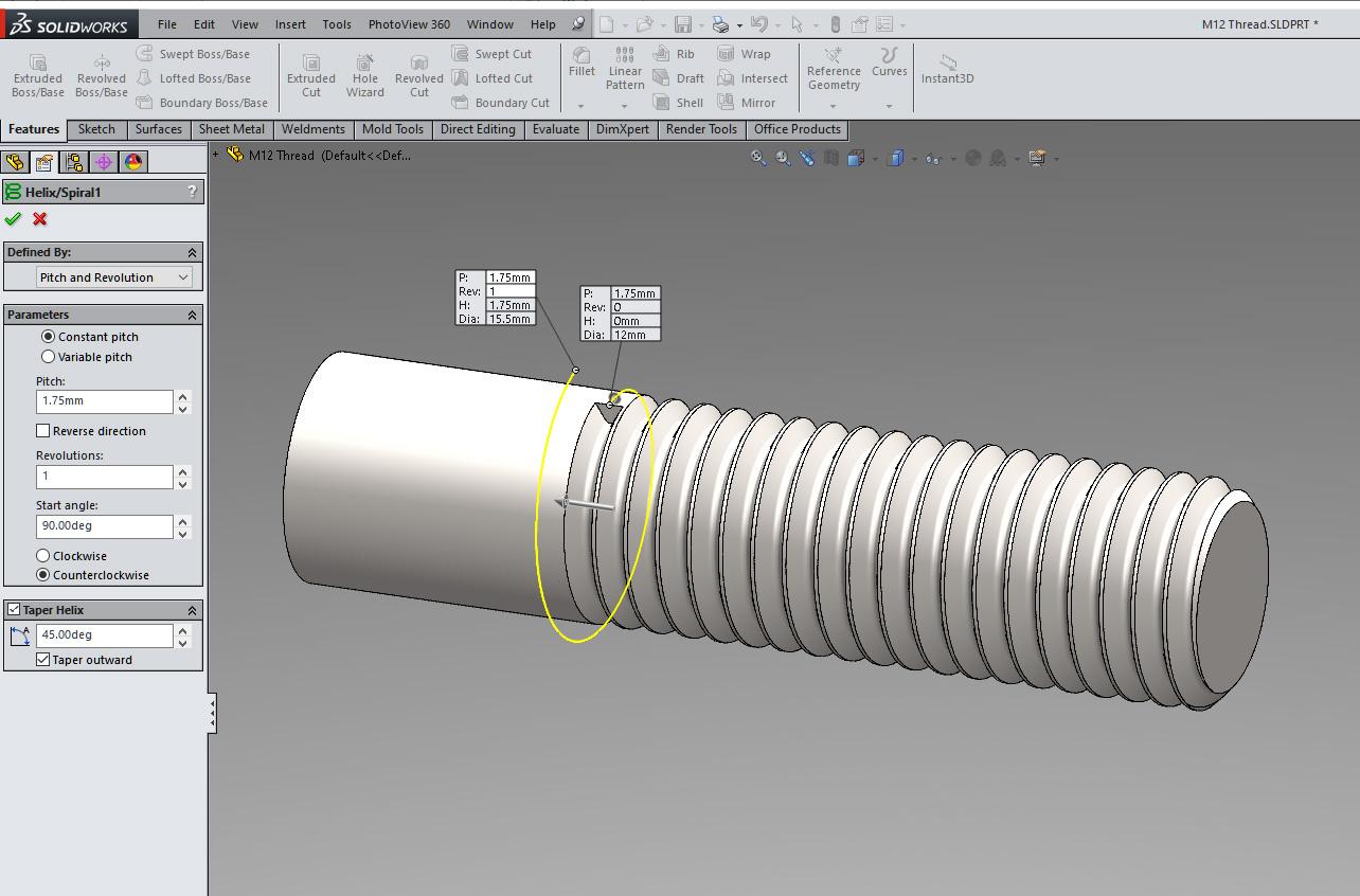 Thread Runout in SolidWorks | GrabCAD Questions