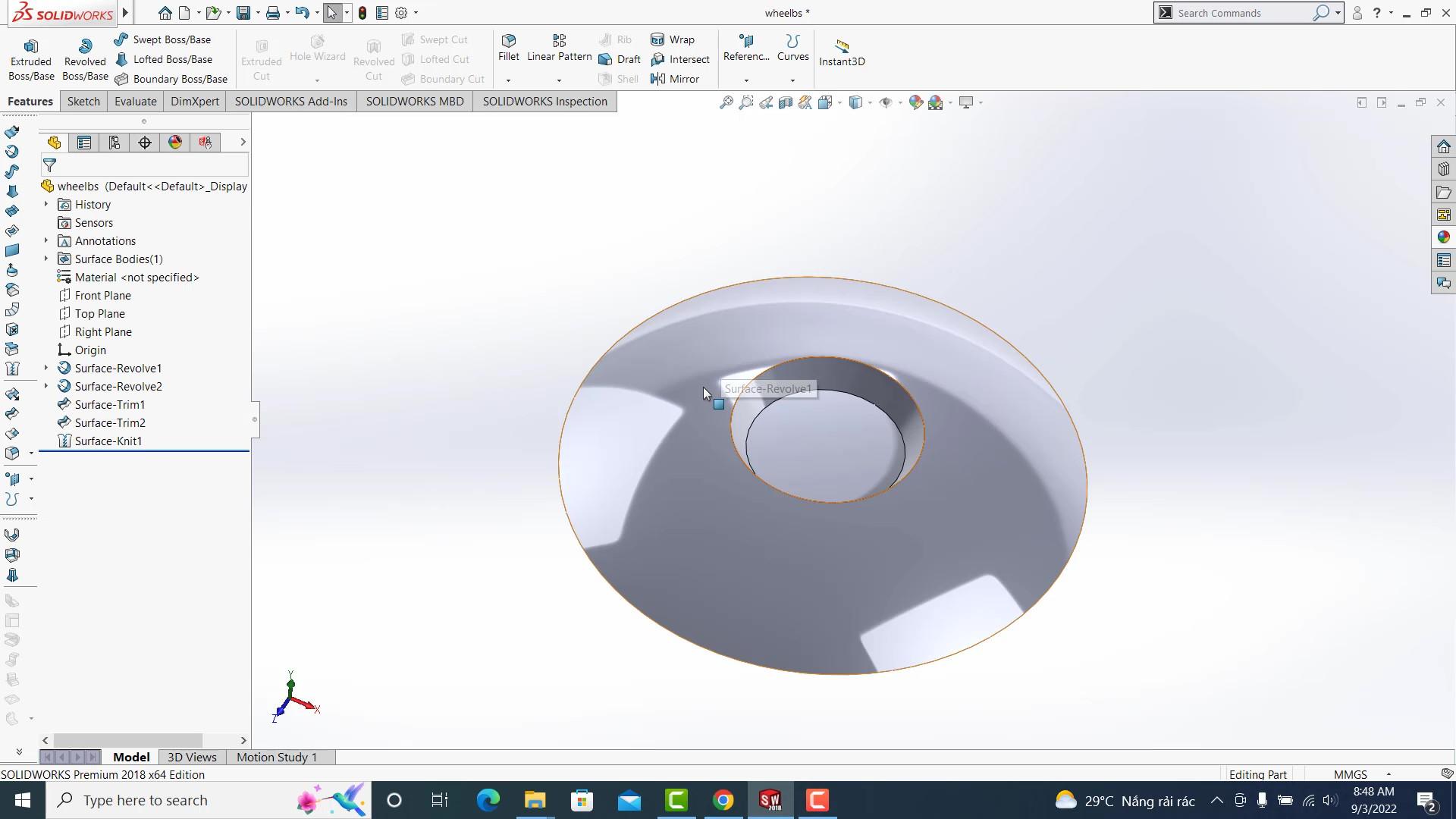 Solidworks: wheel (4) | GrabCAD Tutorials