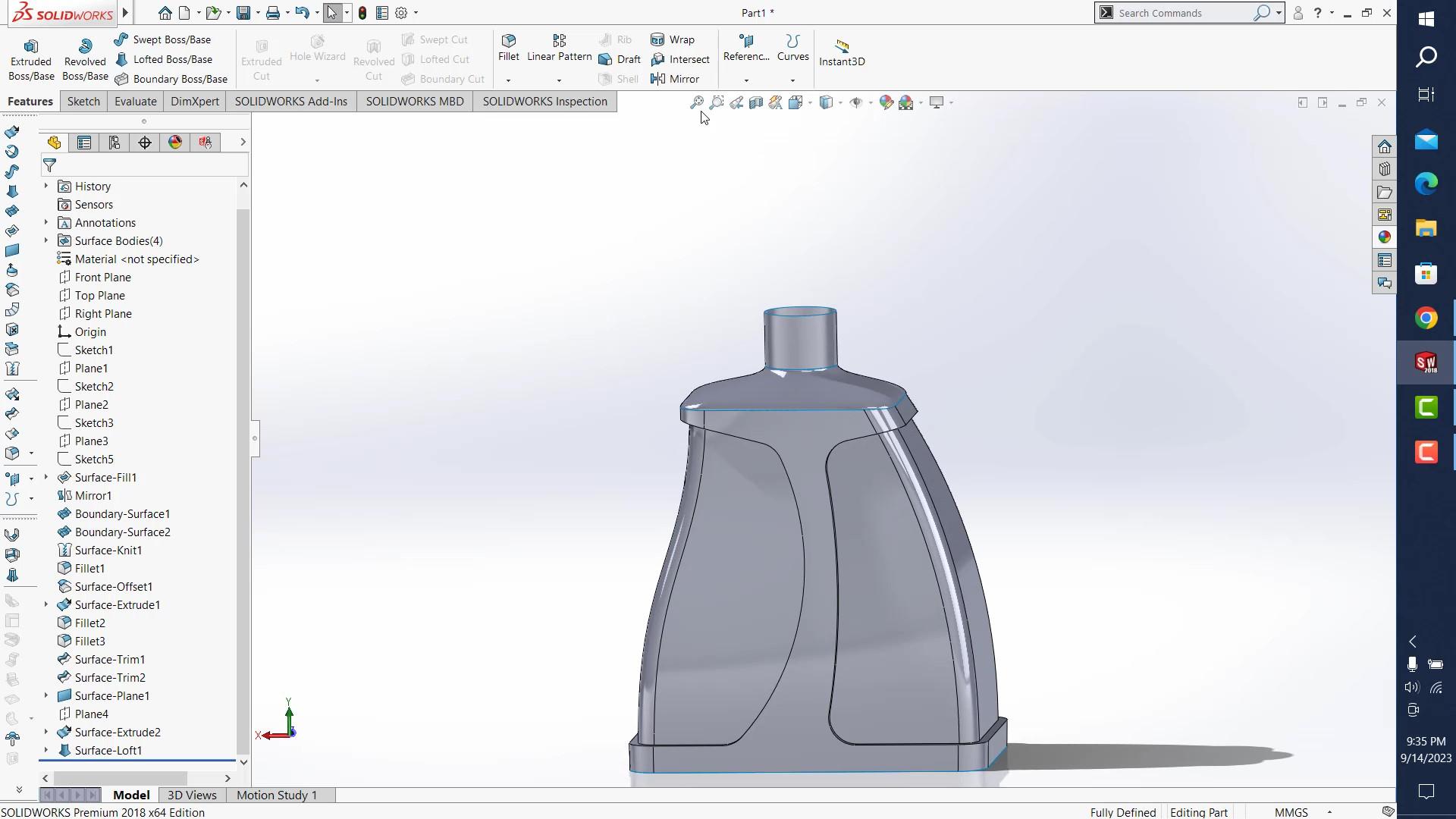 Solidworks: bottle | GrabCAD Tutorials