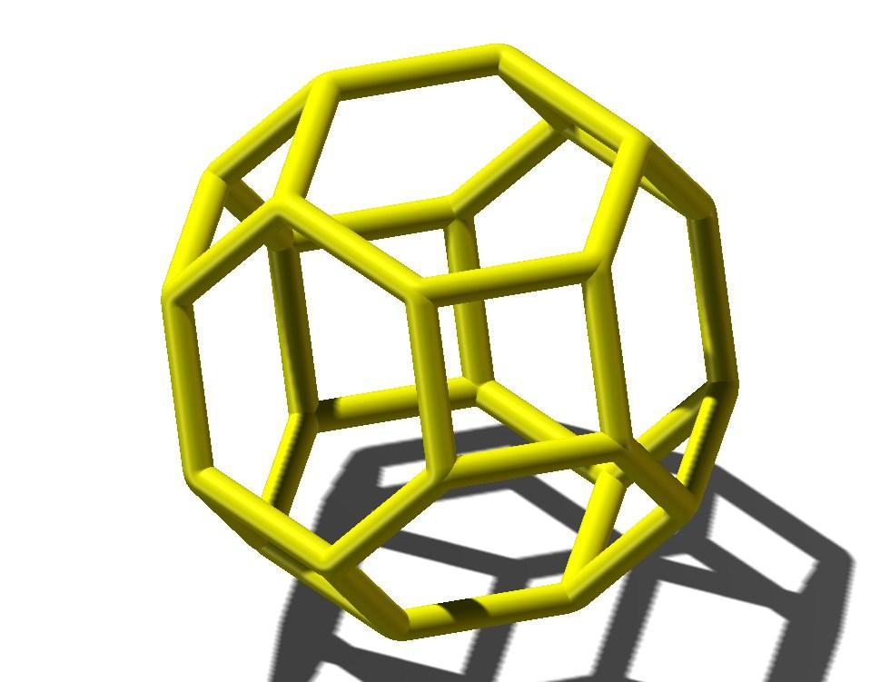 How a kelvin cell with cylindrical struts can be created in solidworks ...