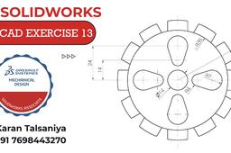 2D CAD EXERCISES 13 In SOLIDWORKS | GrabCAD Tutorials