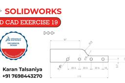 2D CAD EXERCISES 19 IN SOLIDWORKS | GrabCAD Tutorials