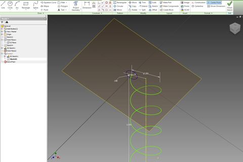 How do I taper a coil in Inventor? - GrabCAD
