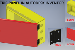 Electric Panel Box in Inventor Sheet Metal || Flat Pattern of Electric ...