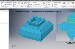 Counter Flange Command in Autodesk Inventor 3d Cad tutorials || Cad Practice || Inventor 3d ...