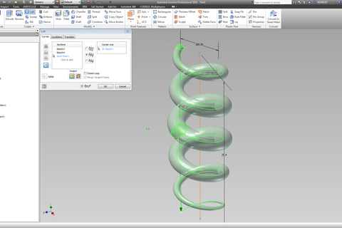 How do I taper a coil in Inventor? - GrabCAD