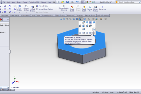 Tutorial - Creating hex nut in SolidWorks? - GrabCAD