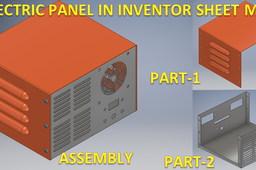 Electric Panel Box in Autodesk Inventor Sheet metal || Inventor Sheet ...