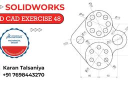 2D CAD EXERCISES 48 IN SOLIDWORKS | GrabCAD Tutorials