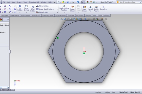 Tutorial - Creating hex nut in SolidWorks? - GrabCAD