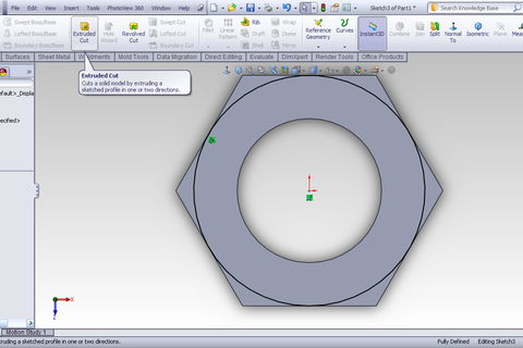 Tutorial - Creating hex nut in SolidWorks? - GrabCAD
