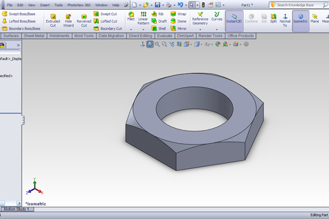 Tutorial - Creating hex nut in SolidWorks? - GrabCAD