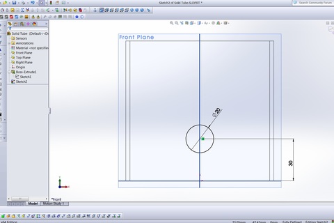 How to cut holes throughout the curved surface of a cylinder? - GrabCAD
