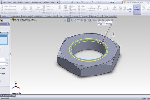 Tutorial - Creating hex nut in SolidWorks? - GrabCAD