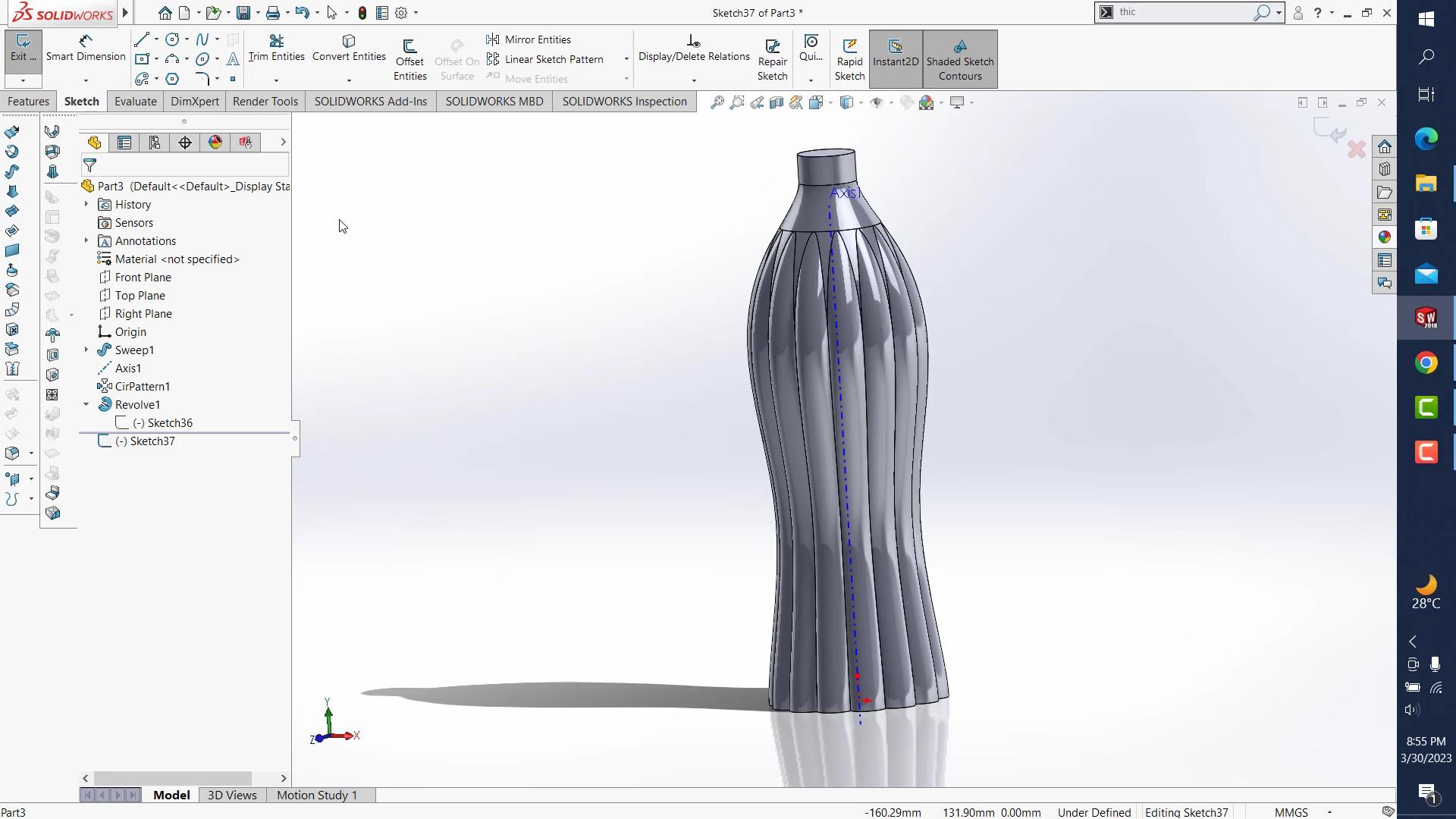 Solidworks: bottle (12) | GrabCAD Tutorials