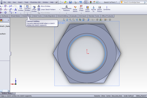 Tutorial - Creating hex nut in SolidWorks? - GrabCAD