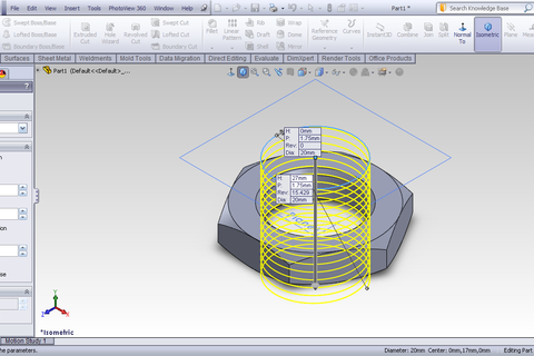 Tutorial - Creating hex nut in SolidWorks? - GrabCAD