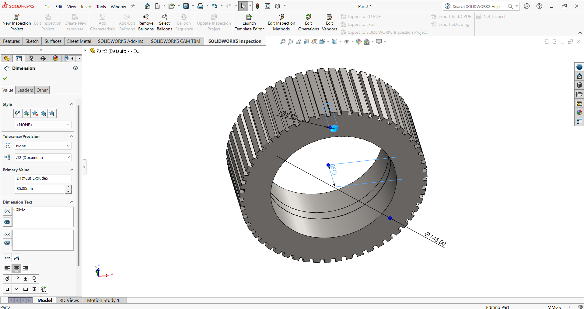 Helical Gear (Flat teeth) | GrabCAD Tutorials