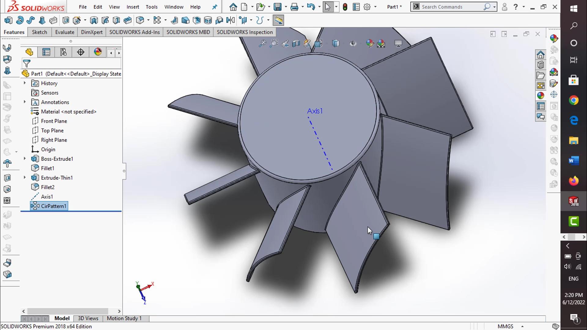 Solidworks: cooling fan | GrabCAD Tutorials