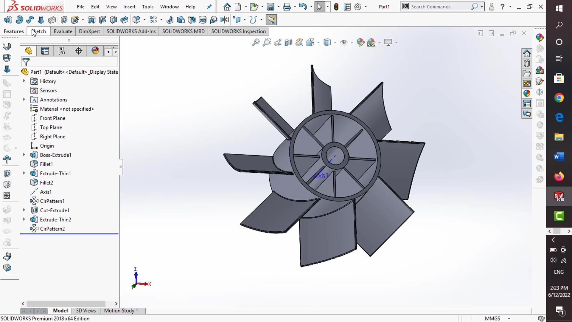 Solidworks: cooling fan | GrabCAD Tutorials