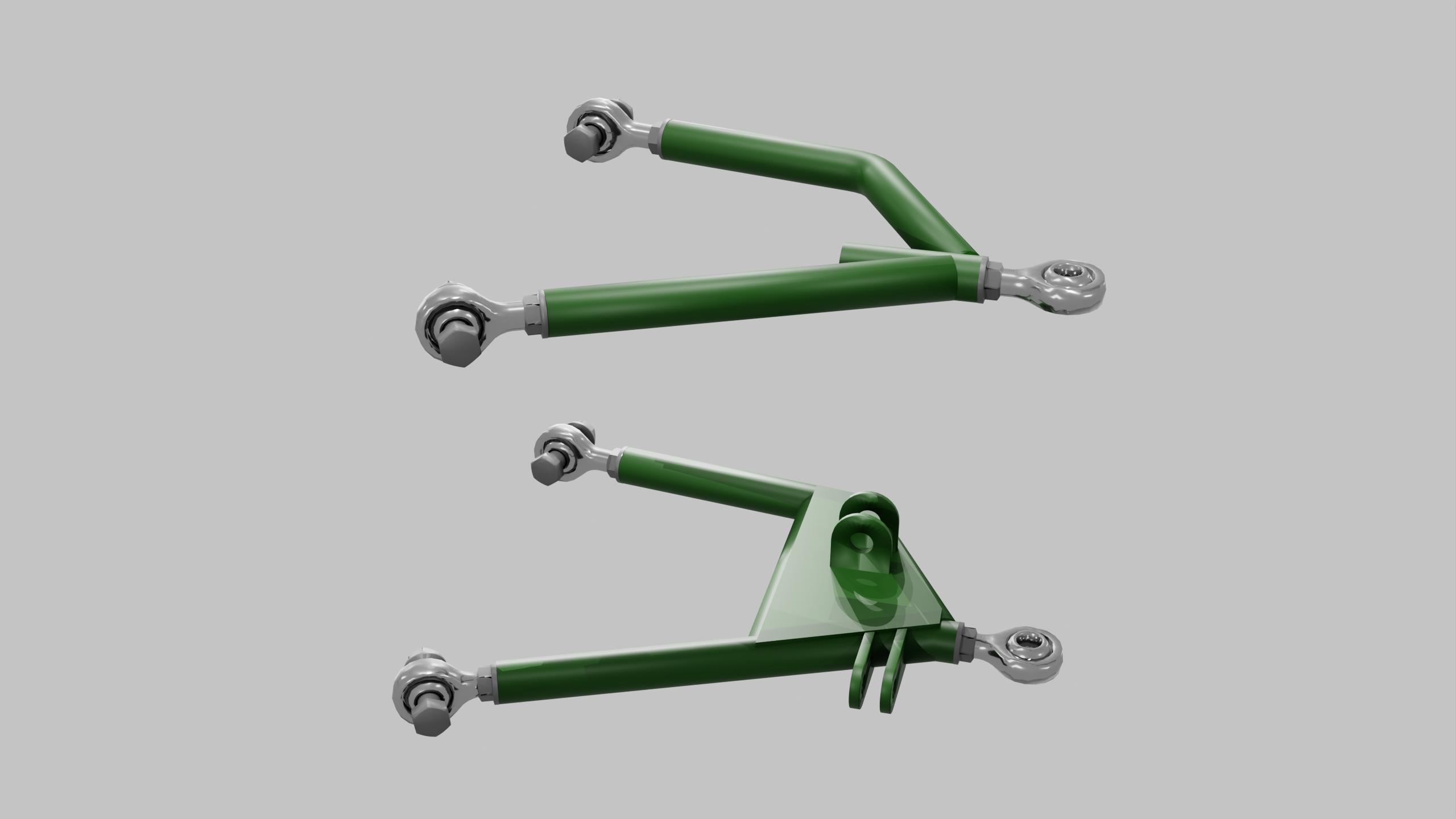 Double wishbone suspension. | ⭐ 𝑬𝒍𝒆𝒄𝒕𝒓𝒊𝒄 𝒄𝒂𝒓 𝑫𝒖𝒃𝒊𝒏𝒂 𝑬𝒗𝒐 ⭐ | GrabCAD Groups